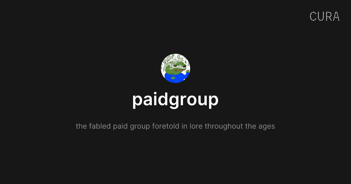 /paidgroup on Cura